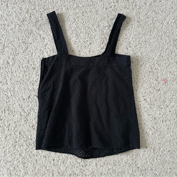 Theory | Tops | Theory Black Eyelet Tank Top | Poshmark